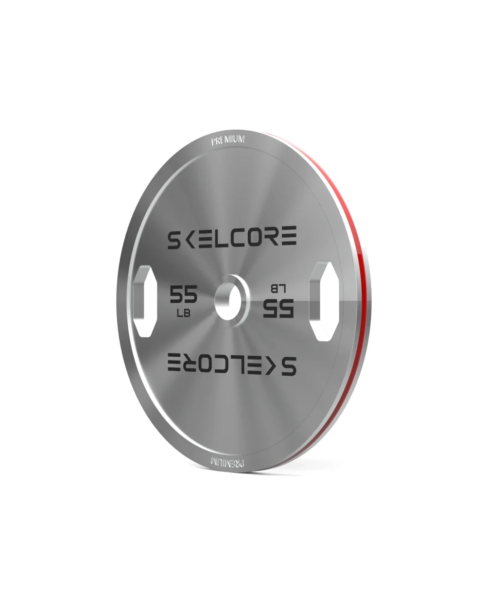 Skelcore Chrome Steel Powerlifting Weight Plate With Handle - 55Lb/25Kg ...